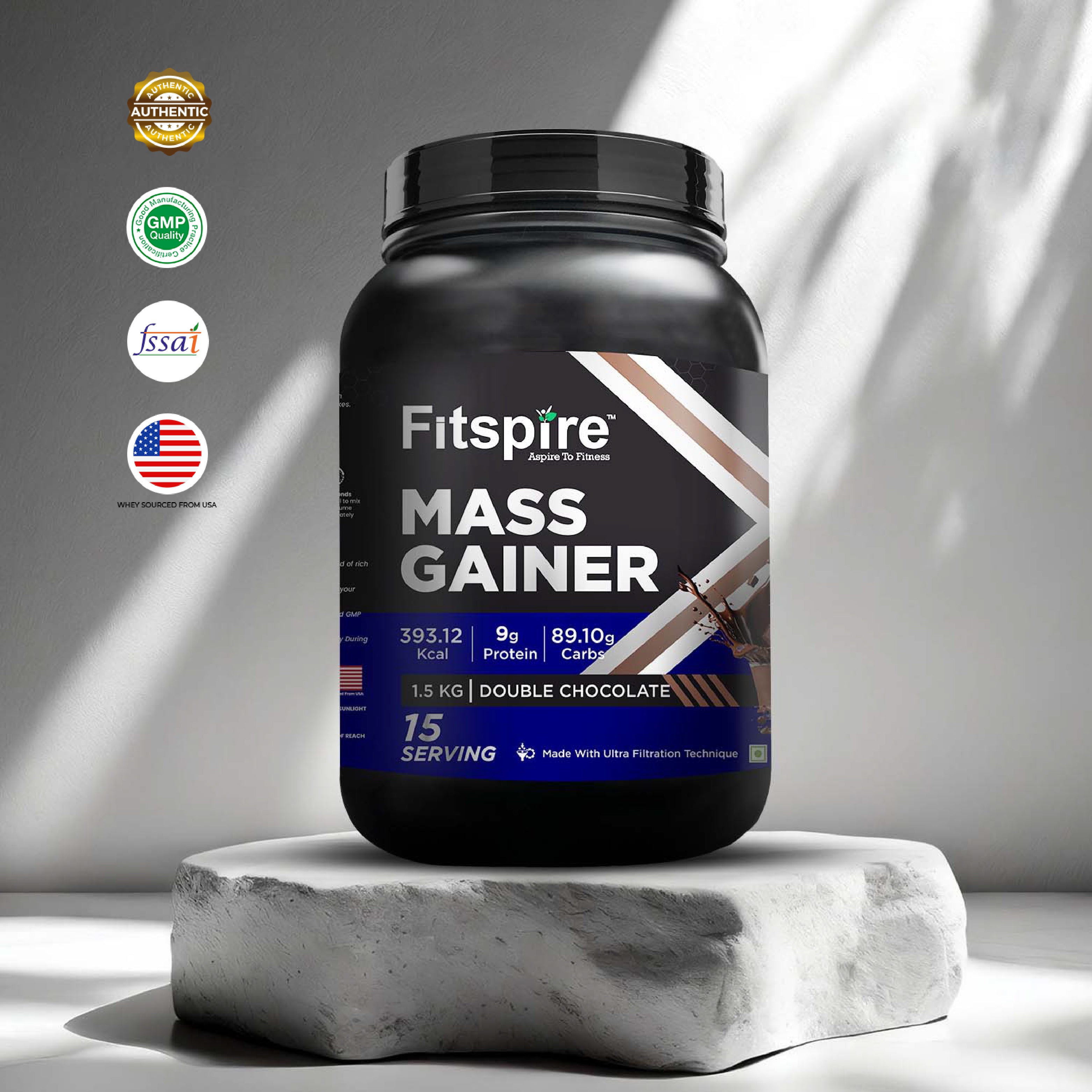Fitspire Mass Gainer- Double Chocolate | Fitspire