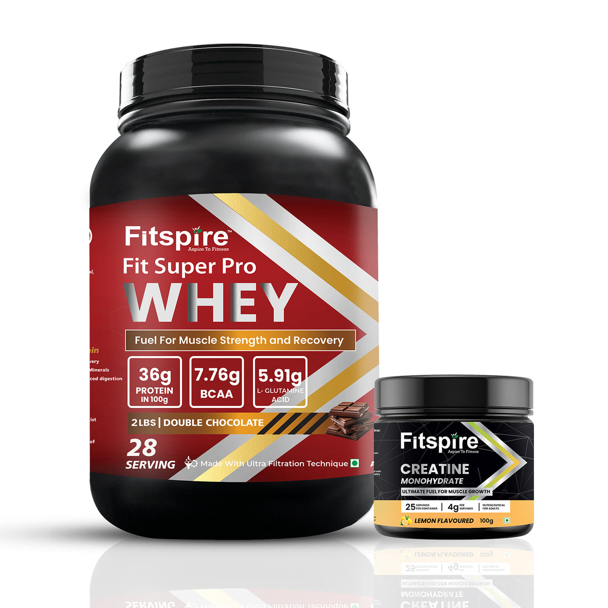 Fit Super Whey Protein Combos (1kg) With Free Creatine – Fitspire