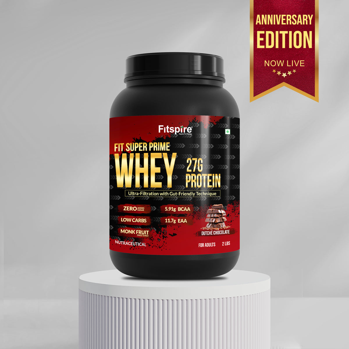 Fit Super Prime Whey Dutché Chocolate 27g - 2LBS – Fitspire