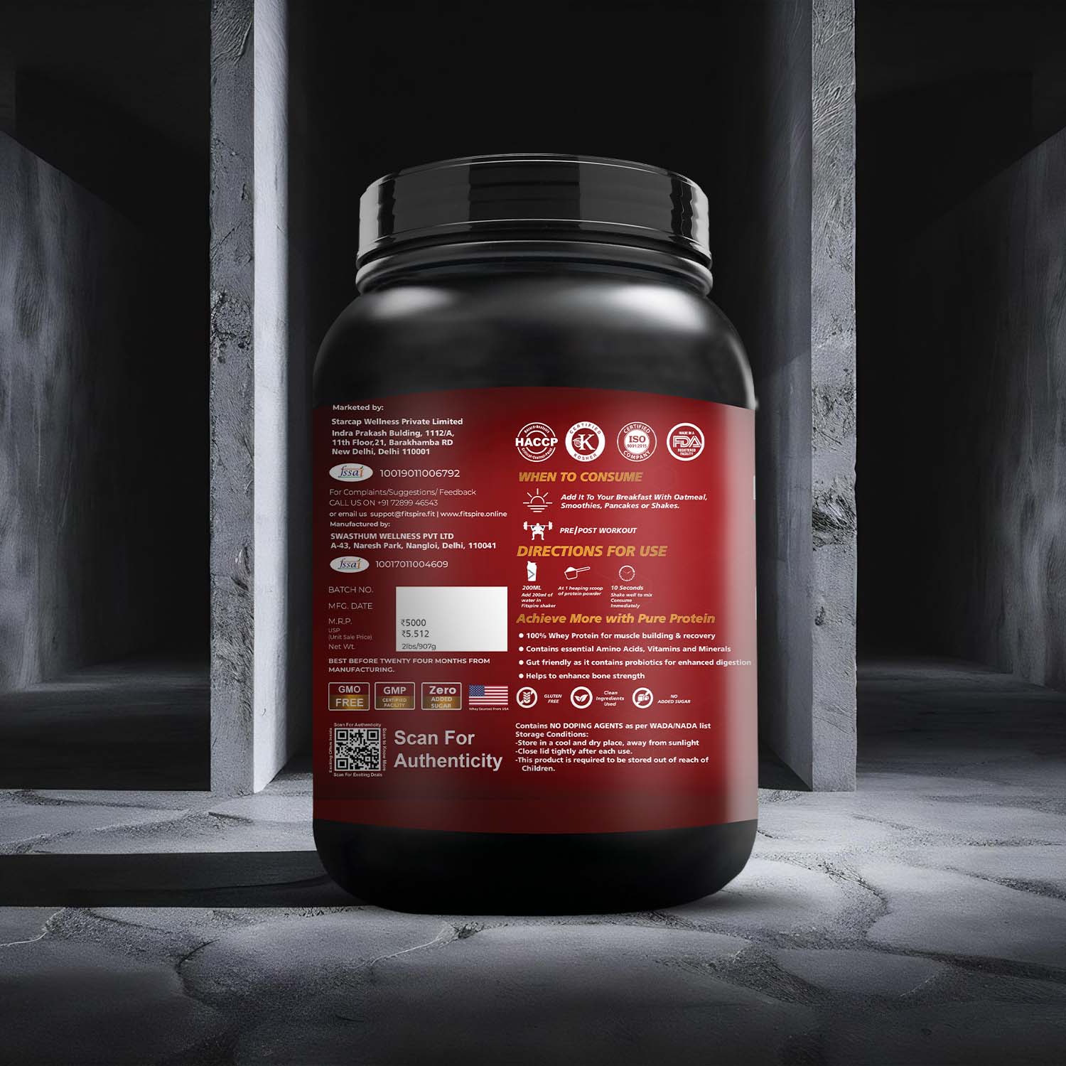 Fitspire's Best Whey Protein Supplement for Muscle Gain